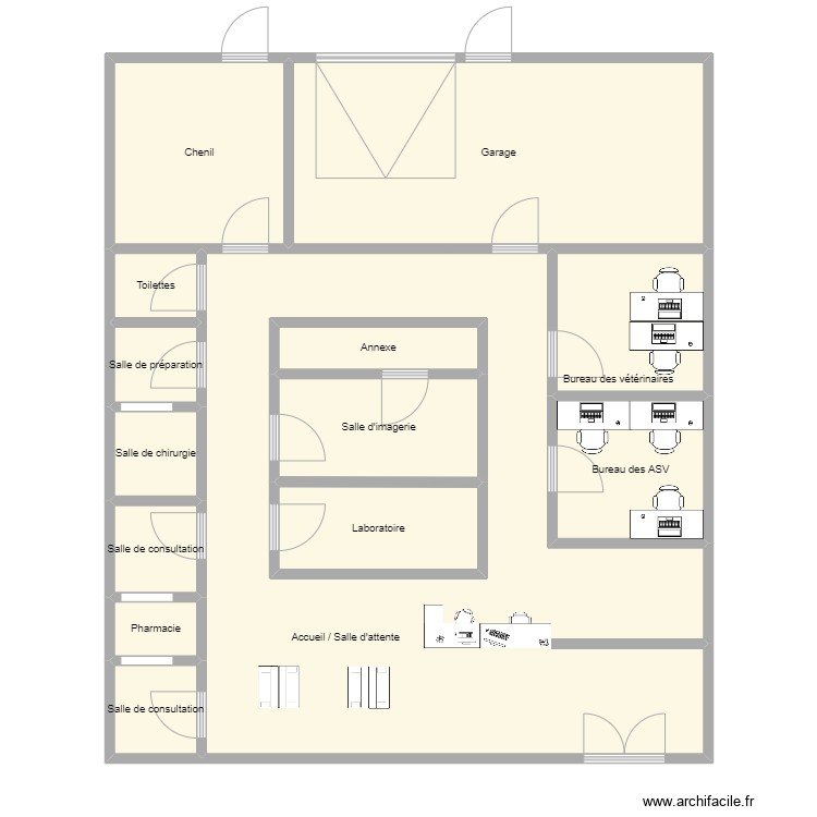Clinique - Plan dessiné par Maxou1234