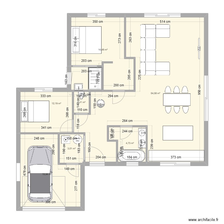 Maison V3 - Plan dessiné par kaythleen