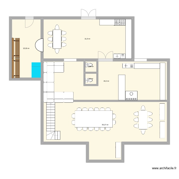 Plan – manoir – Par blablo ️ | ArchiFacile