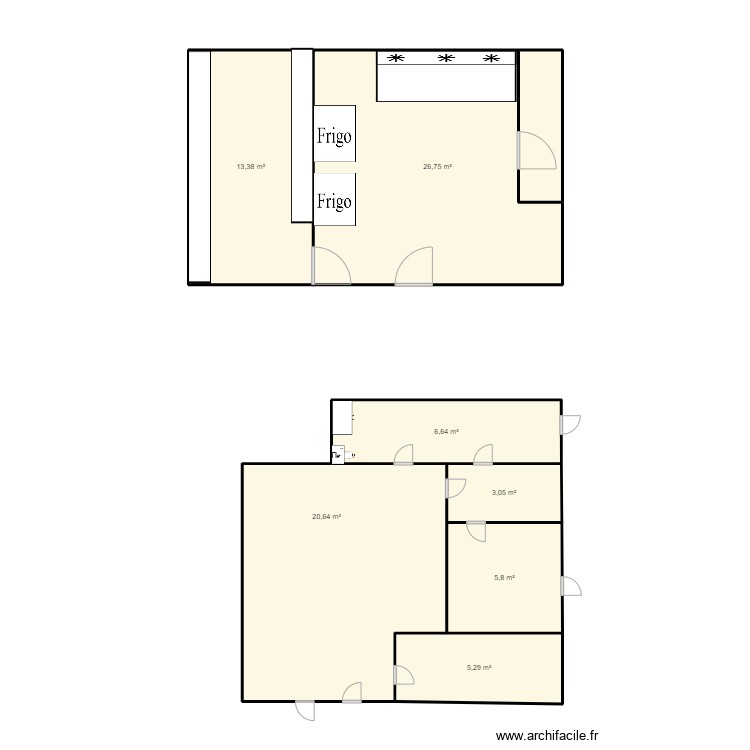 reserve l'ermitage - Plan 7 pièces 82 m2 dessiné par Wes973