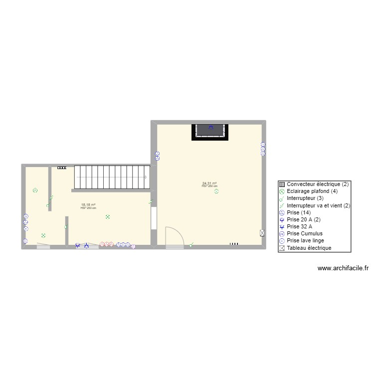 RDC MIRCOVICH - Plan 2 pièces 42 m2 dessiné par damien avenir