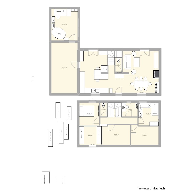 Maison2 - Plan 12 pièces 142 m2 dessiné par TinouRi