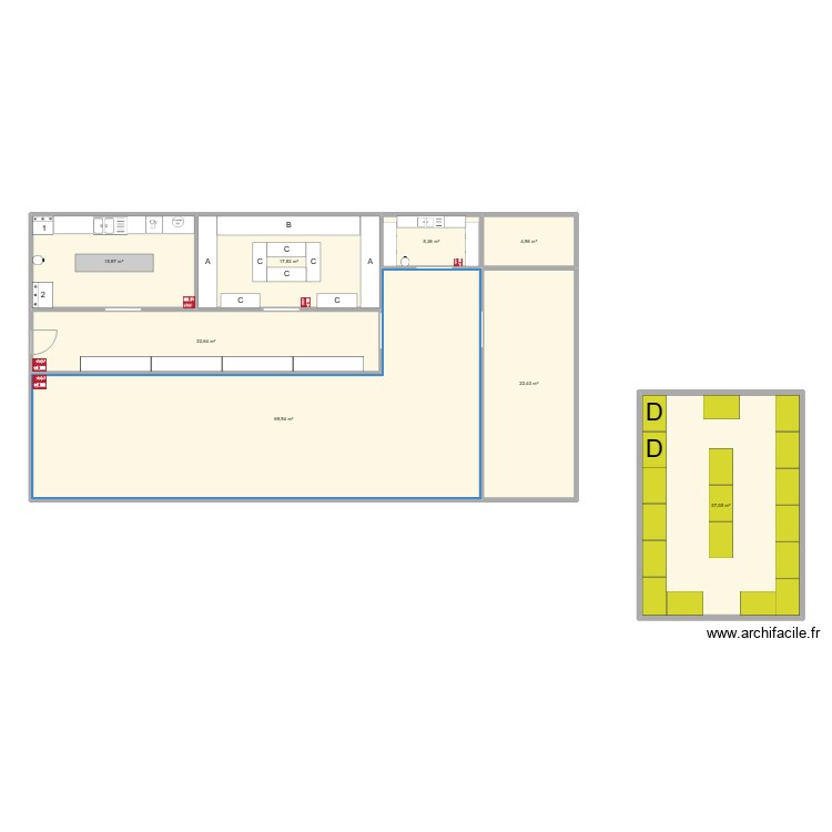 dossier map - Plan 8 pièces 196 m2 dessiné par corentin233332222