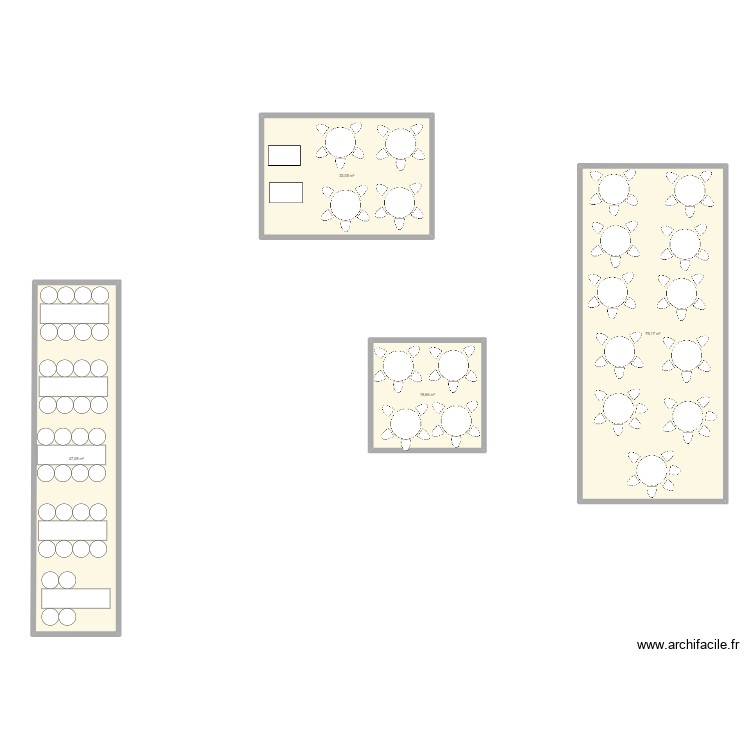 plan tables sorbo q - Plan dessiné par claudek
