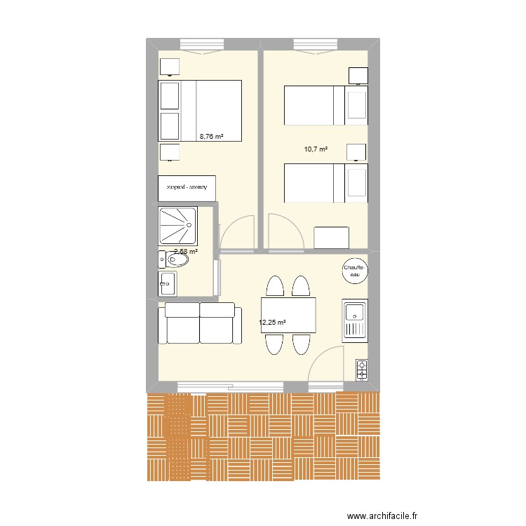 plan maison bnb - Plan dessiné par antony4400