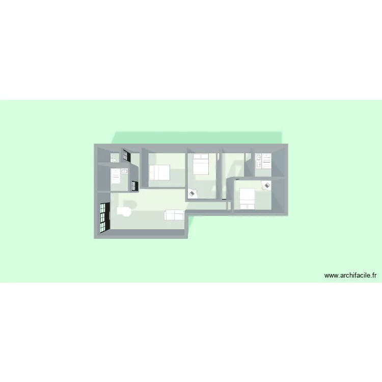 Plan 7 78 m² – plan Maison 2 – Par AnthonyRobin ️ | ArchiFacile