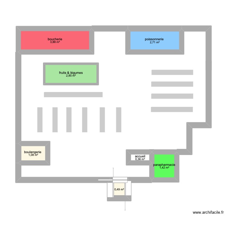 Plan – intermarche – Par PORAK9 ️ | ArchiFacile