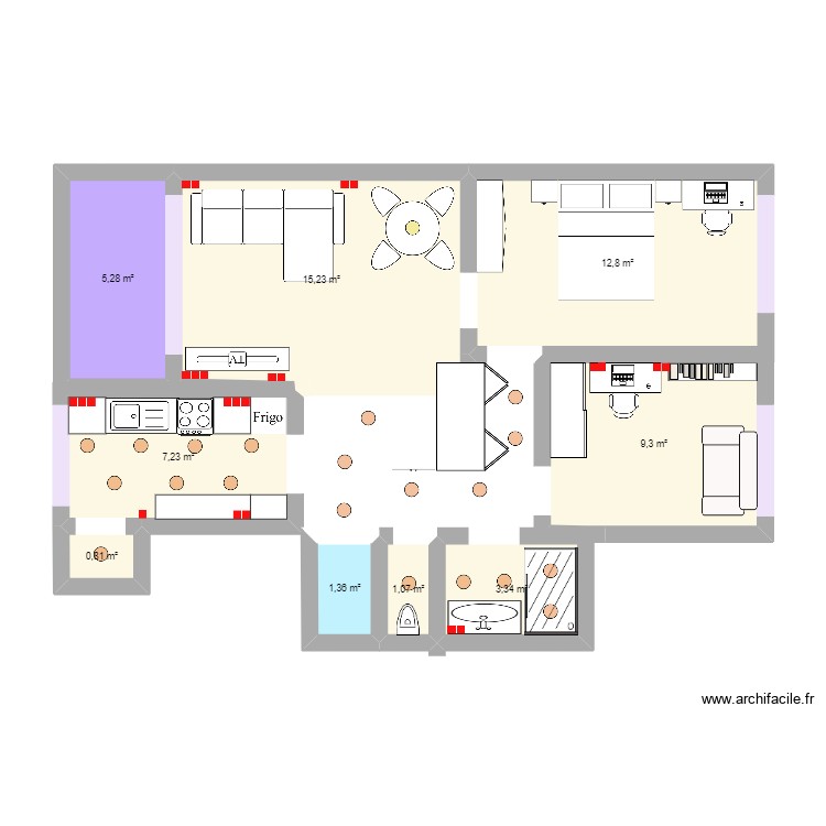 Plan aménagé 4.3 - Plan dessiné par Nephelee