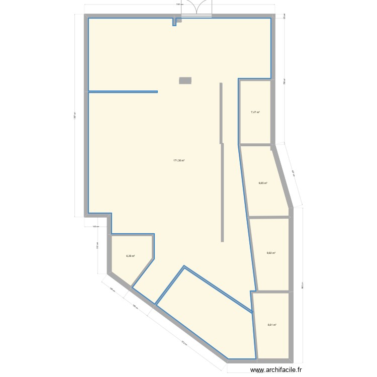 CAB - Plan 6 pièces 214 m2 dessiné par kris5940