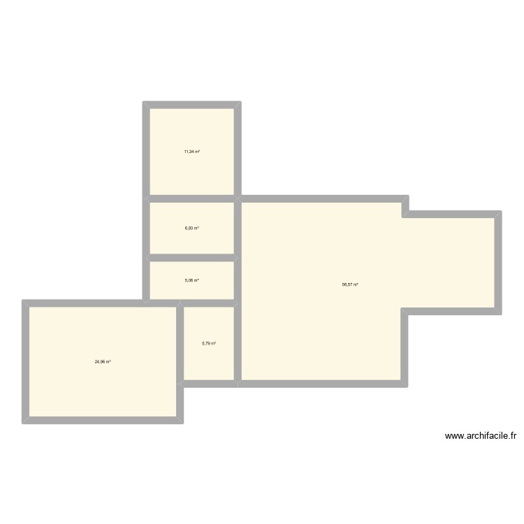 plan - Plan 6 pièces 111 m2 dessiné par Axexlle2205