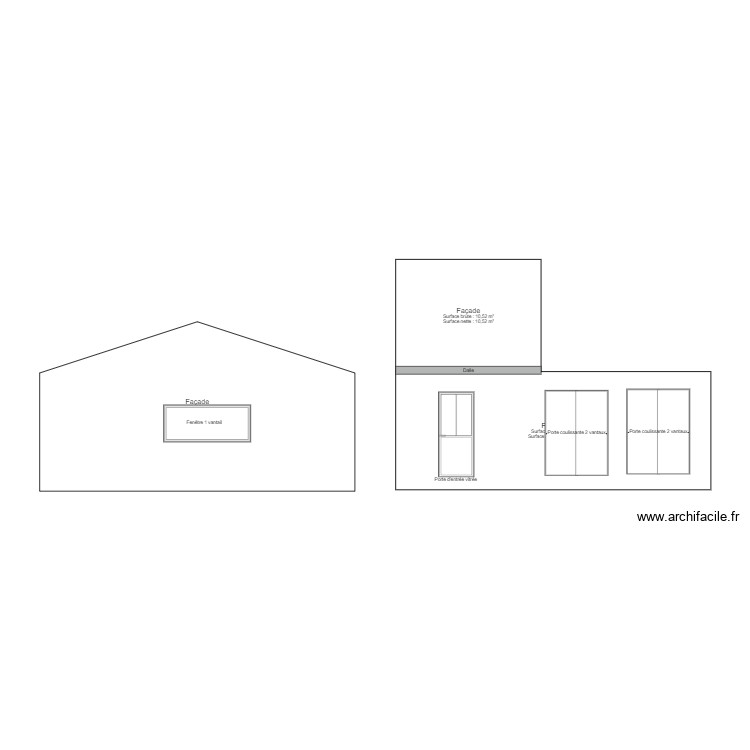 FACADE - Plan dessiné par nico0805