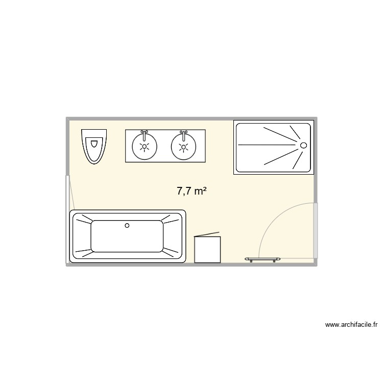 sdb - Plan dessiné par arnoid