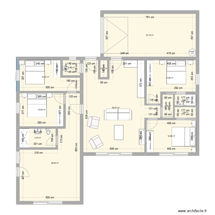 LAC - Plan dessiné par philippeLac