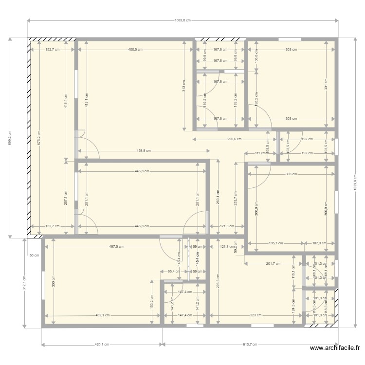 BILLY VILLA - Plan 14 pièces 96 m2 dessiné par betran b
