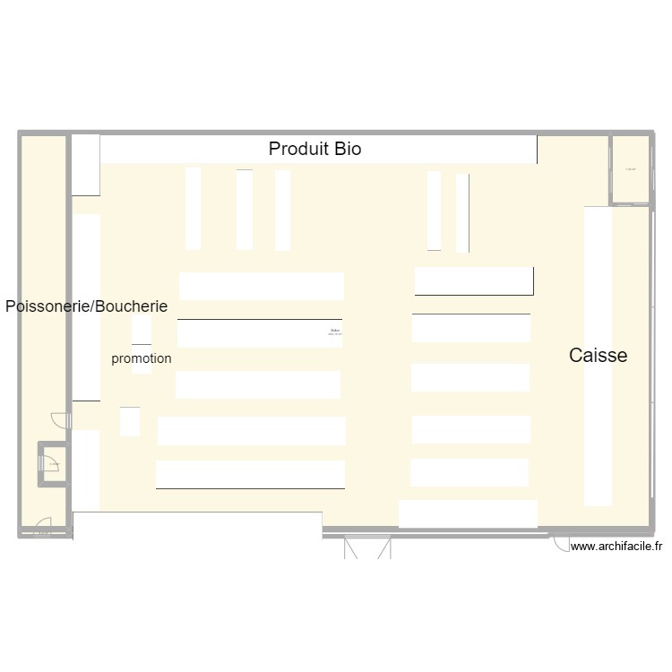 Plan – plan intermarché – Par MaxenceBont ️ | ArchiFacile