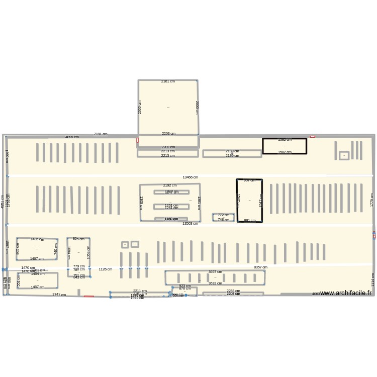 Carrefour - Plan 29 pièces 1226 m2 dessiné par PabloLlCh