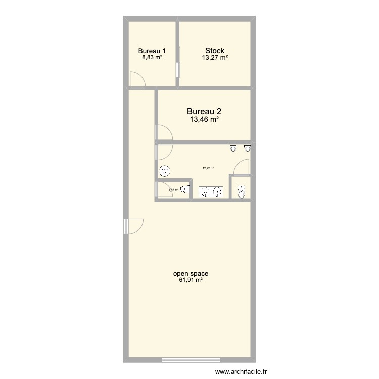 mauguio - Plan 6 pièces 111 m2 dessiné par HEFELECTRIC