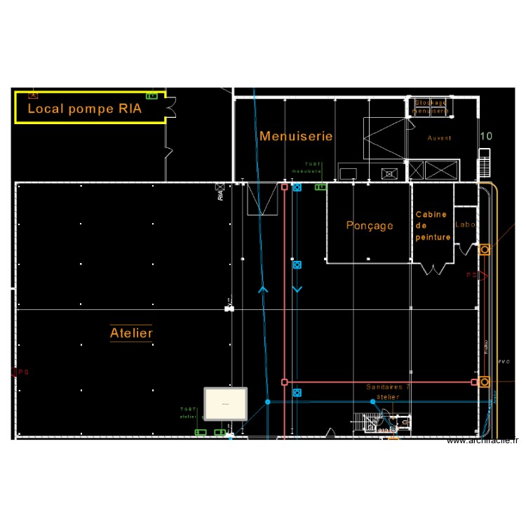 Plan – Aménagement atelier maintenance – Par AurélienQuaeg ️ | ArchiFacile