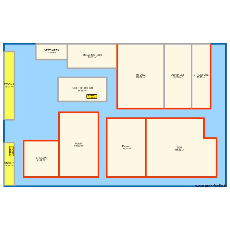 H 810 - Plan 13 pièces 2494 m2 dessiné par Oxylius