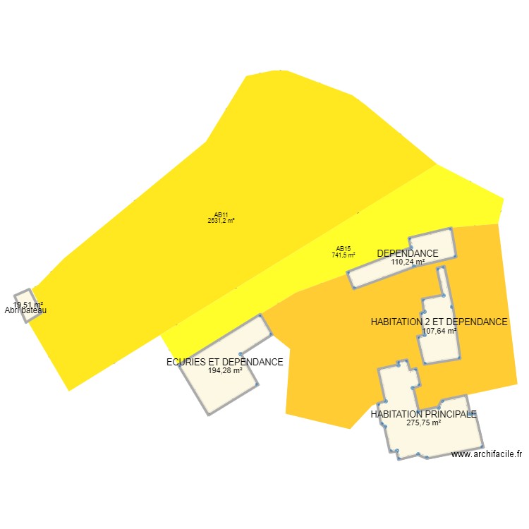DP 09 PLAN SOMMAIRE BATIMENTS - Plan dessiné par PONGERVILLE