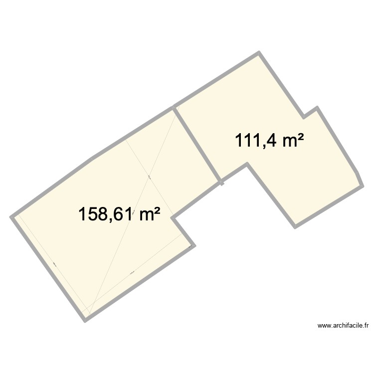Les Villettes - Plan 2 pièces 270 m2 dessiné par Renovaura43