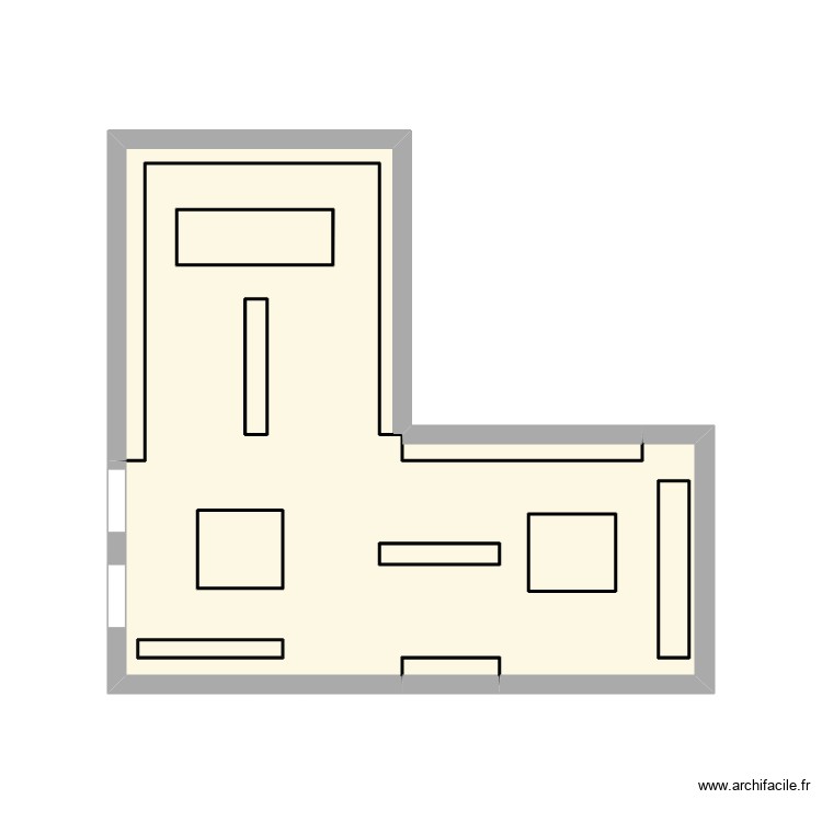 plan magasin d2 - Plan 11 pièces 18 m2 dessiné par Taktak69