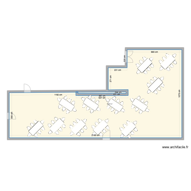 Plan – salle de réception – Par Resto Conseil ️ | ArchiFacile