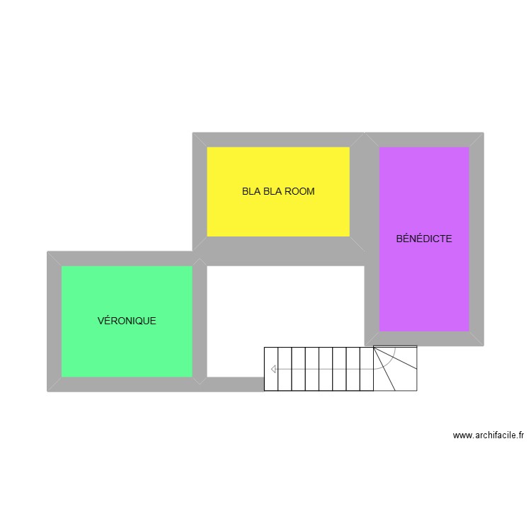 Batiment A niveau 2 - Plan 3 pièces 15 m2 dessiné par herkla