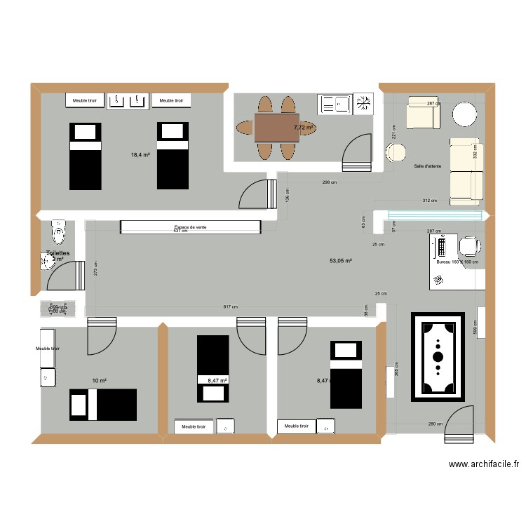 TP - Plan 8 pièces 109 m2 dessiné par LGrall_