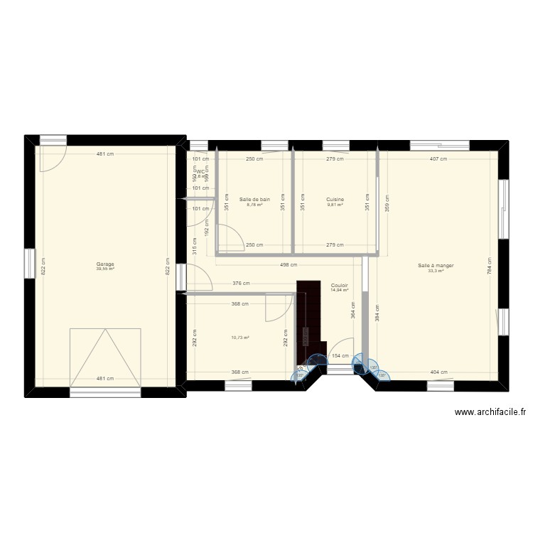 Extension 2 pans - Plan dessiné par Pixid701