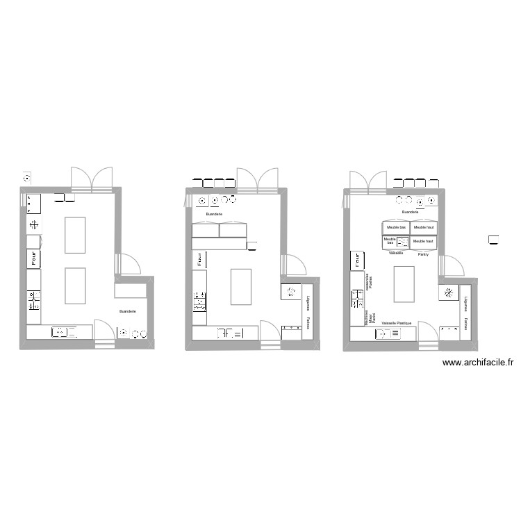 Kitchen for staff - Plan dessiné par NRBP