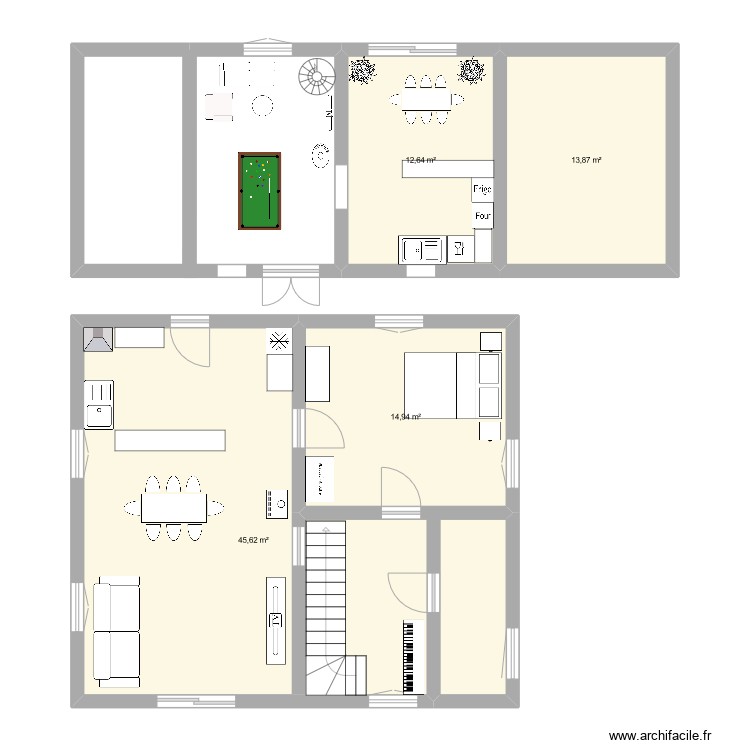 Le terrier - Plan dessiné par terrier71