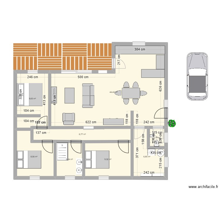 Maison V3 - Plan 8 pièces 92 m2 dessiné par Chris New