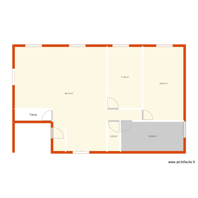 2Lavoisierbonnecote - Plan 6 pièces 89 m2 dessiné par MDConstruction