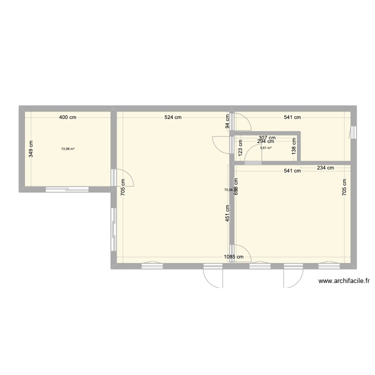 maison Sarah - Plan 3 pièces 88 m2 dessiné par Coco63310