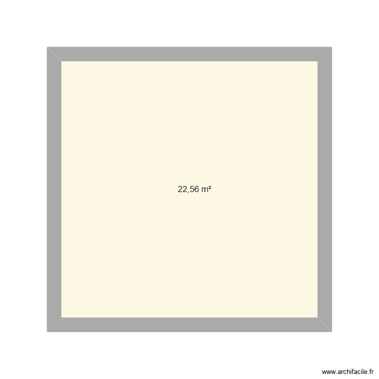 aze - Plan 1 pièce 23 m2 dessiné par azertyp