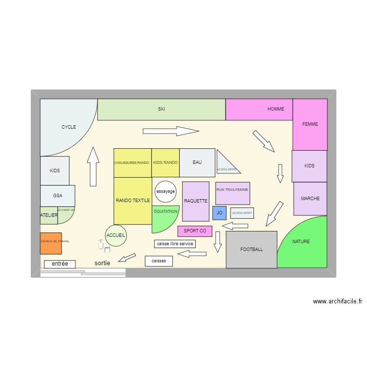 decathlon - Plan dessiné par MAX25170