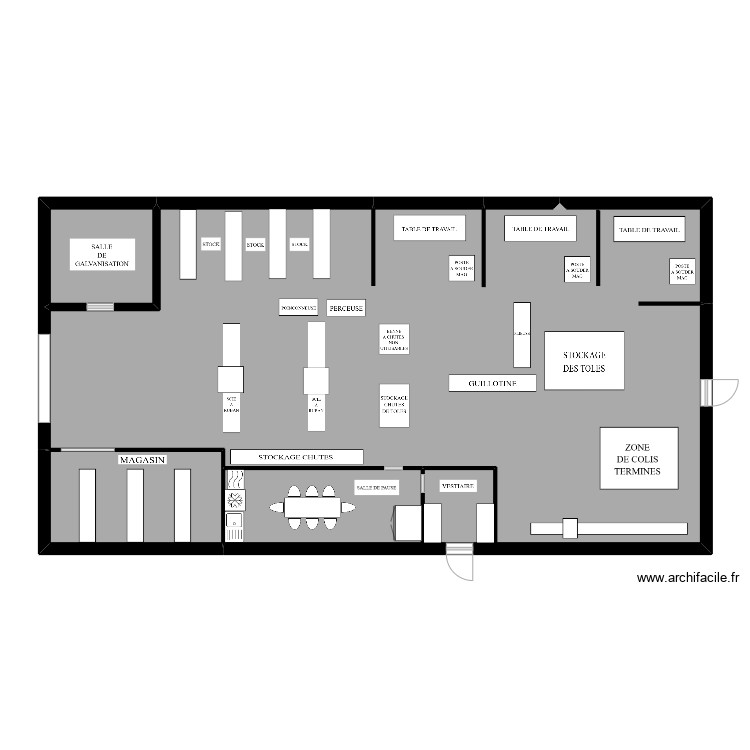 ATELIER - Plan 3 pièces 111 m2 dessiné par SANDIEG
