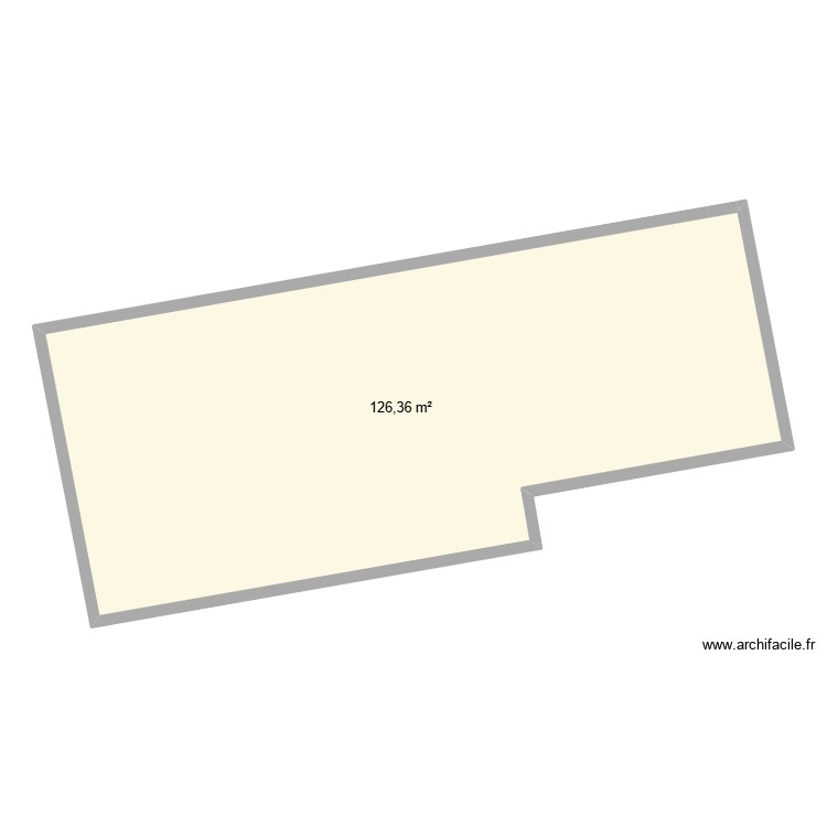 CADASTRE - Plan 1 pièce 126 m2 dessiné par Florian2204