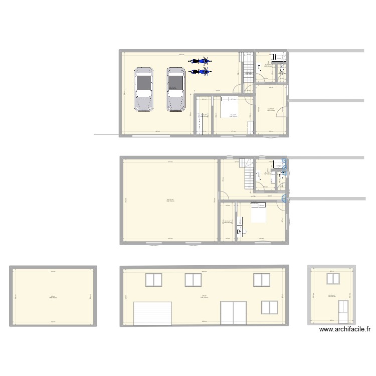 GARAGE - Plan 7 pièces 106 m2 dessiné par jean78490