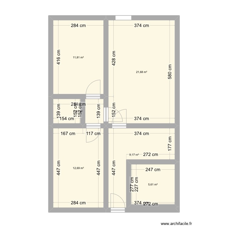 Maison Suzanne - Plan 6 pièces 65 m2 dessiné par Wendy090803