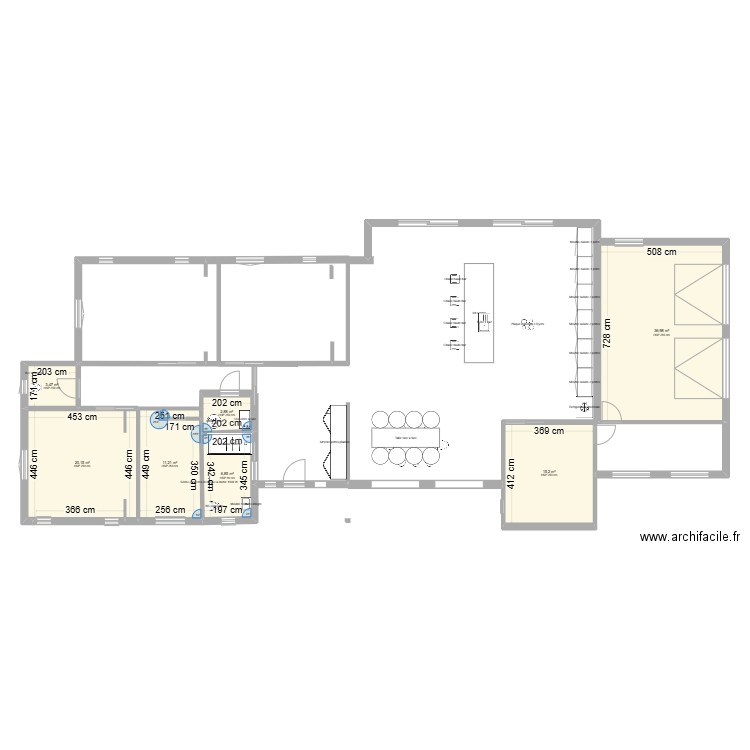 Mélange Lorraine et Marc - Plan 7 pièces 97 m2 dessiné par barbie13110