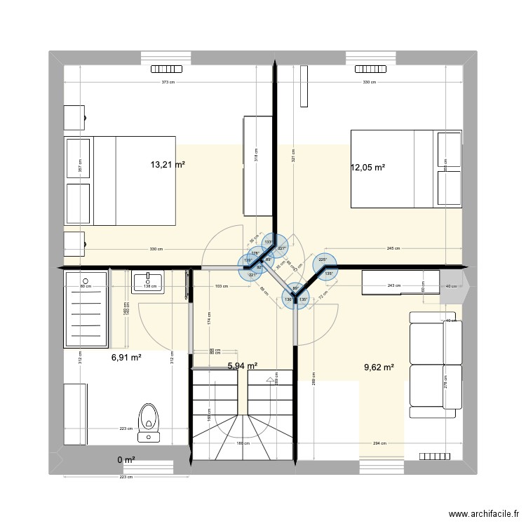 Paimpol 3 - Plan 5 pièces 48 m2 dessiné par OdedPaimpol24