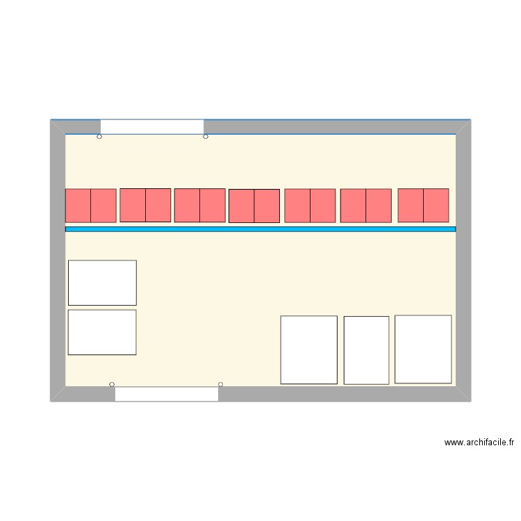 SAS - Plan 1 pièce 30 m2 dessiné par AxPU