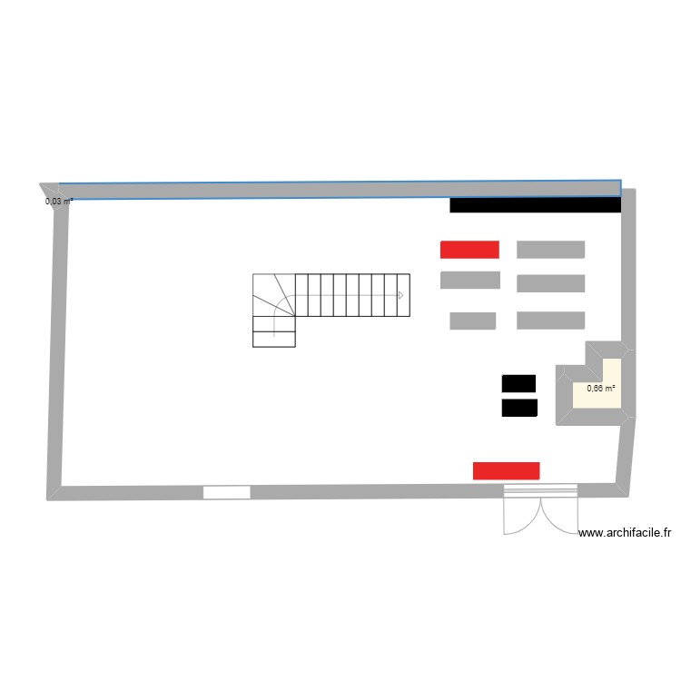 Maxi bazar - Plan dessiné par Nazara Alkabir