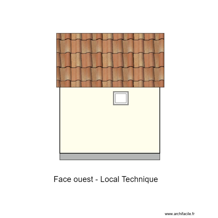 Face ouest - Local technique - Plan dessiné par jelicho13