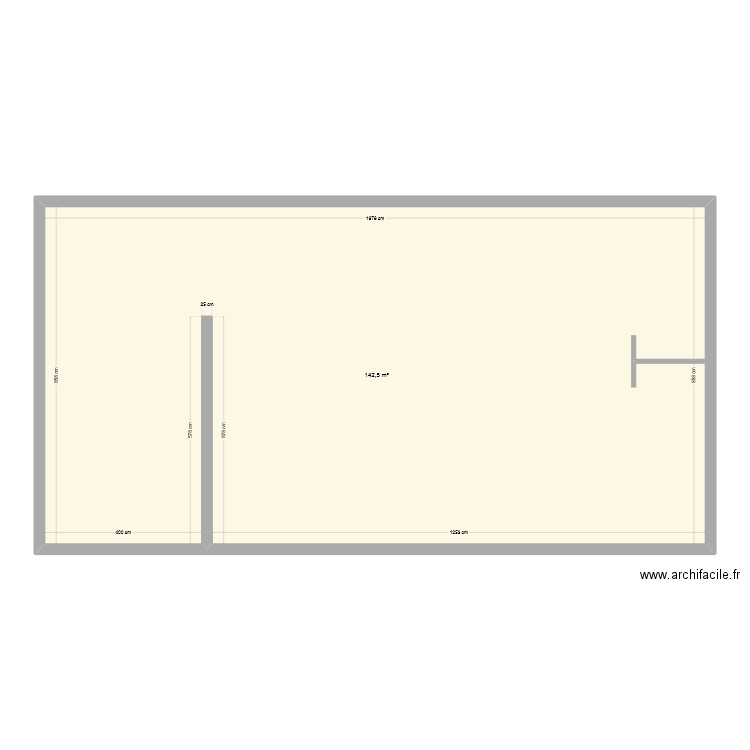 pat - Plan 1 pièce 143 m2 dessiné par archi en herbes