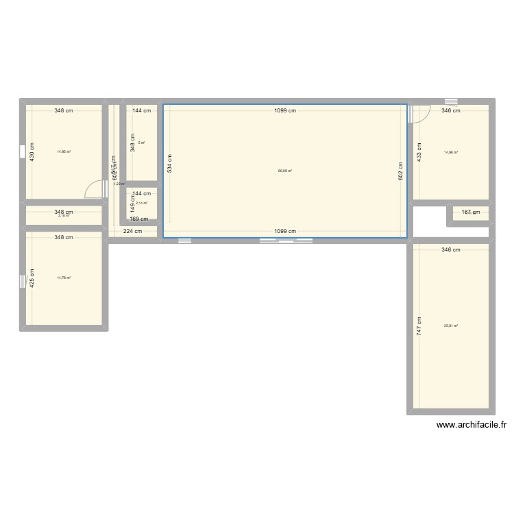 idée construction - Plan 10 pièces 152 m2 dessiné par babou72230