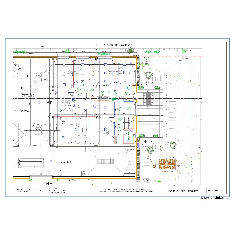 BUREAUX SCI DARWIN - Plan dessiné par REYMANN DAVID