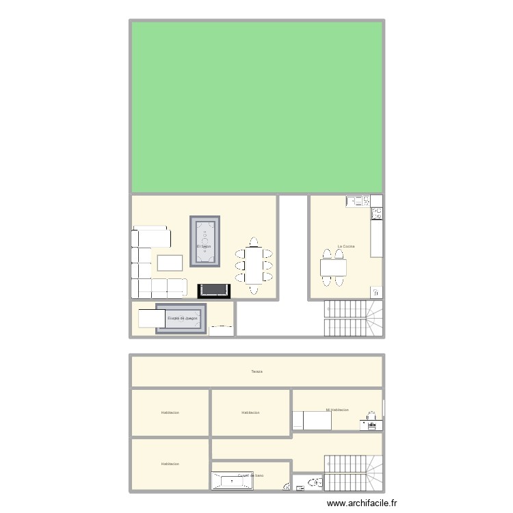 Plan expose Espagnol - Plan dessiné par Architectfacile